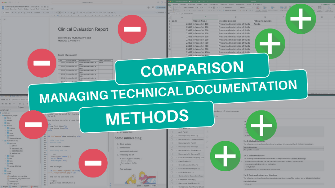 meddevo Blog: Comparison of methods for managing technical documentation for medical devices and ...